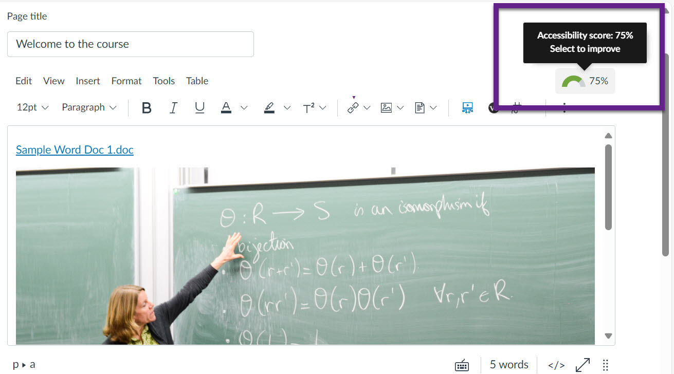A Guide to Using Ally on Canvas – Getting Started with Canvas