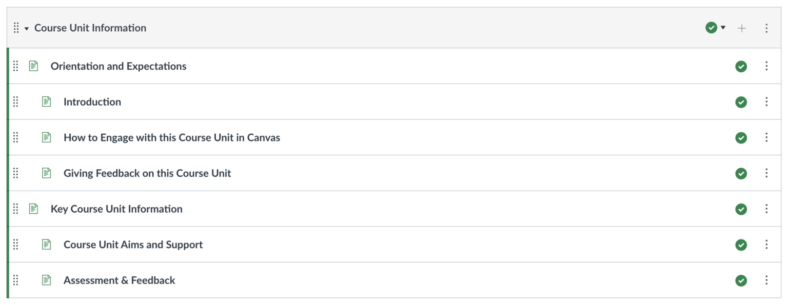 Canvas Course Template – Getting Started with Canvas