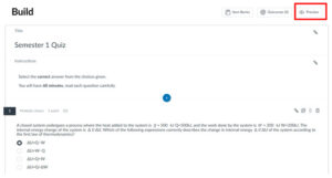 How to Preview Quizzes – Getting Started with Canvas