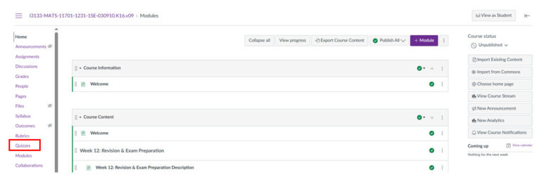 How to Preview Quizzes – Getting Started with Canvas