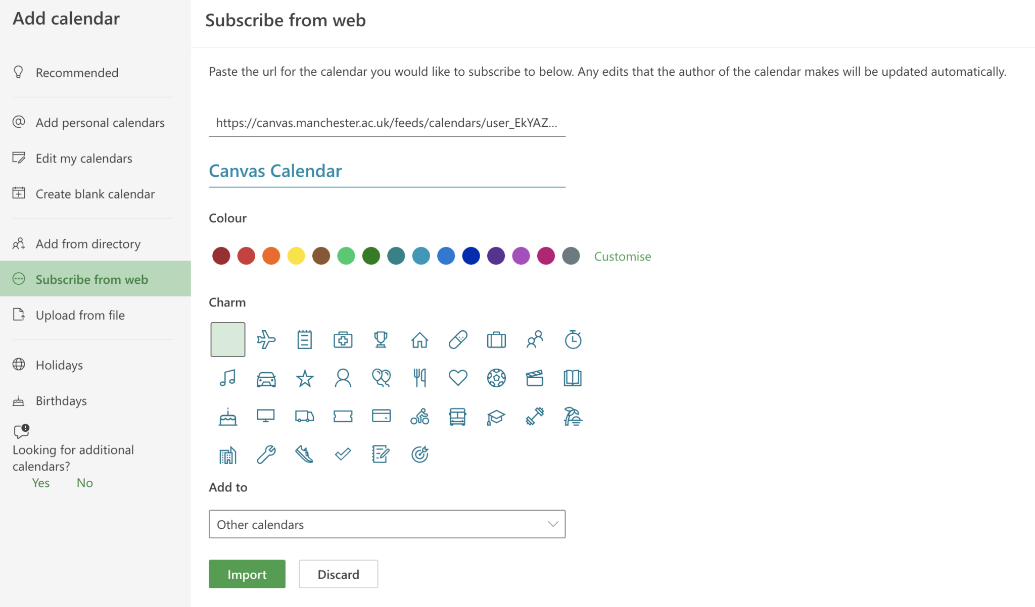 Syncing Your Canvas Calendar with Outlook – Getting Started with Canvas