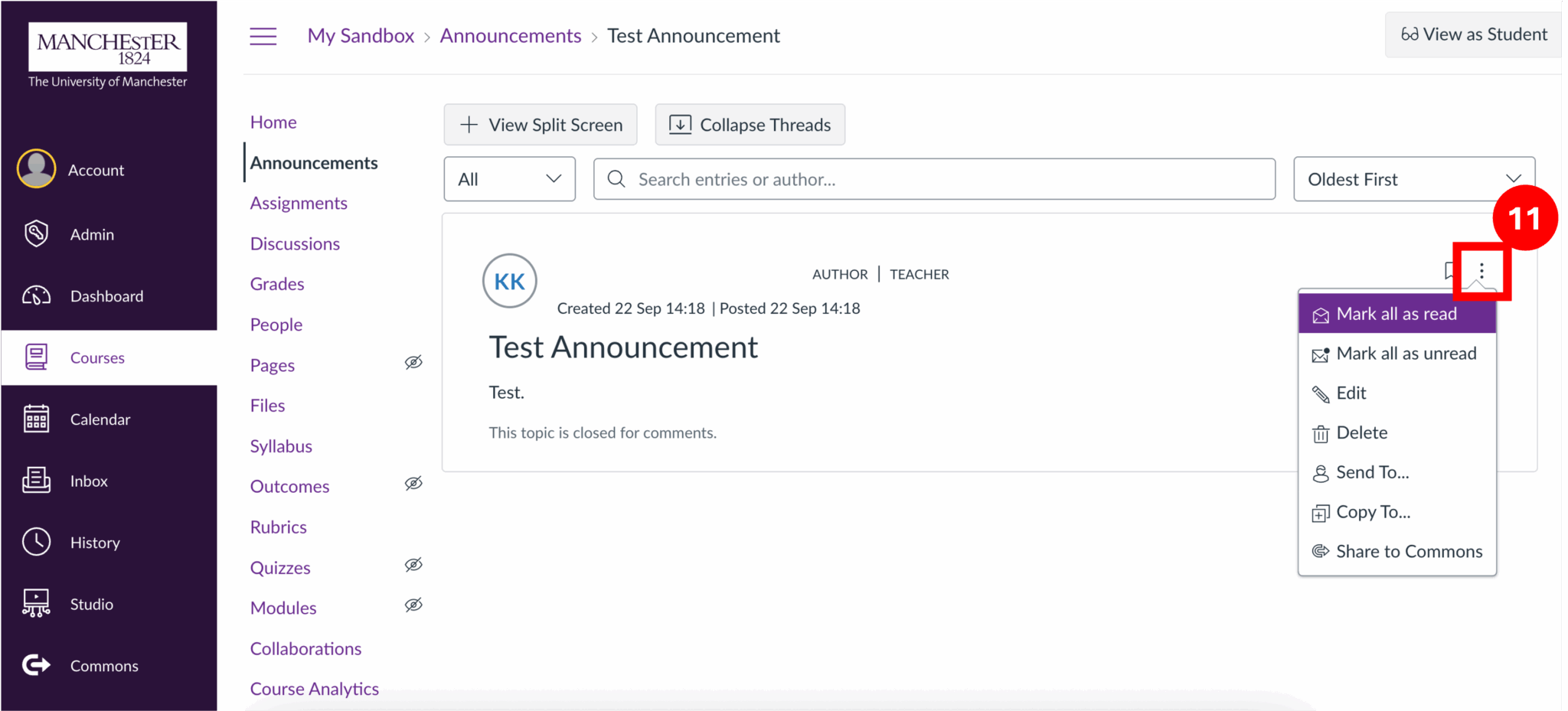 Managing Communication in Canvas – Getting Started with Canvas