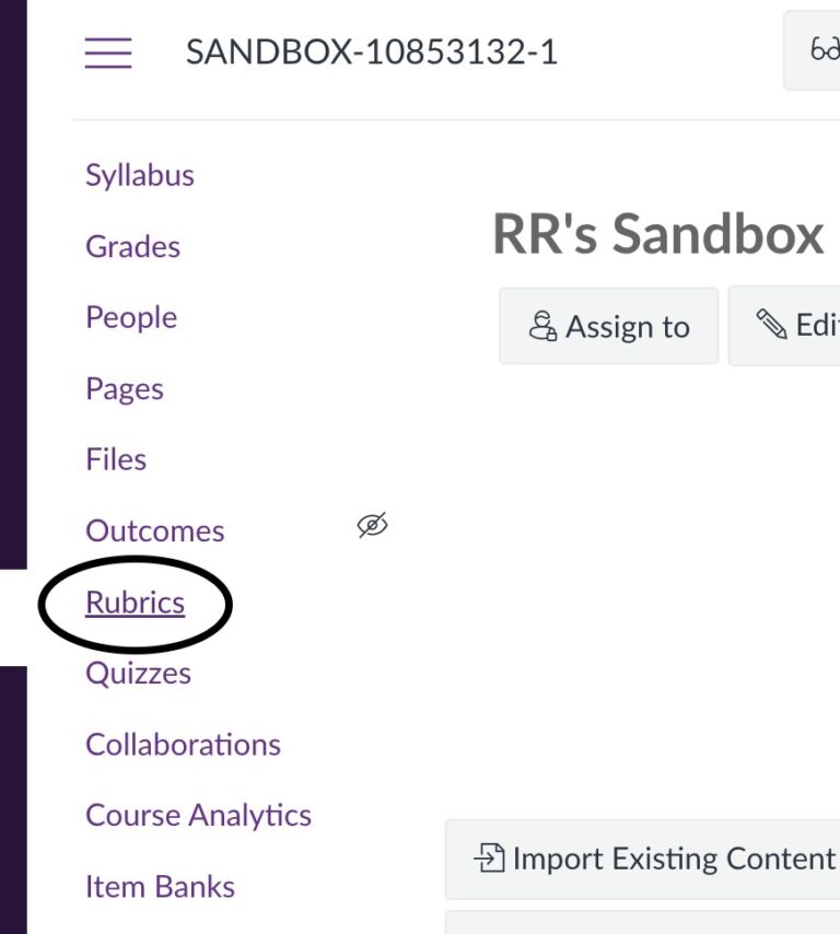 Managing Rubrics in Canvas – Getting Started with Canvas