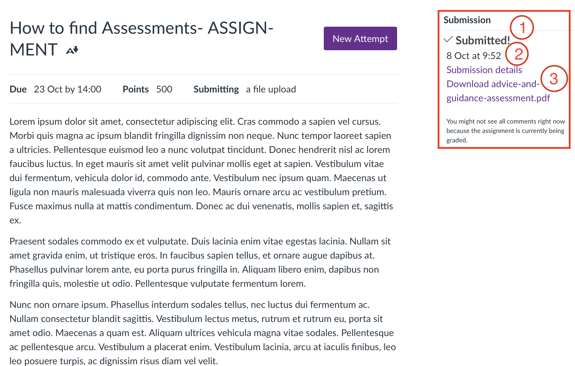 Student Guide: How to submit assignments on Canvas – Getting Started ...