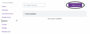 Setting up Quizzes in Canvas – Getting Started with Canvas